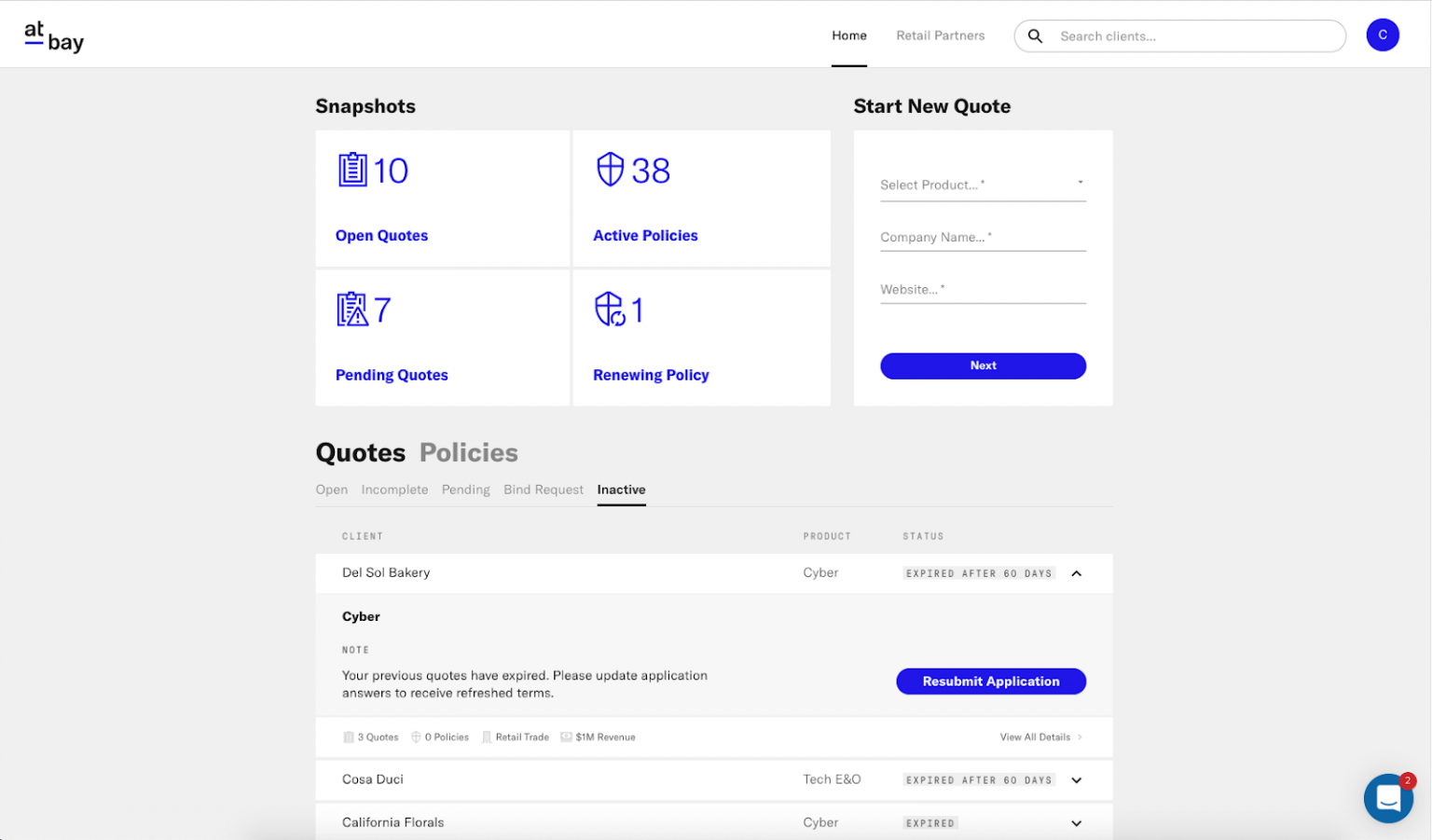How To Resubmit Expired Submission on Broker Platform | At-Bay