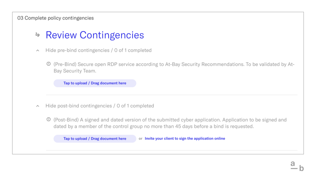 Introducing Automatic Quote Contingencies on At-Bay’s Broker Platform